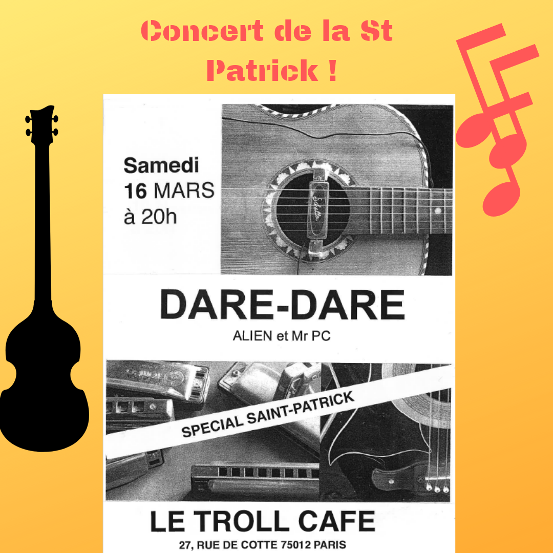 Saint Patrick en concert au Troll Café - Le Troll Café